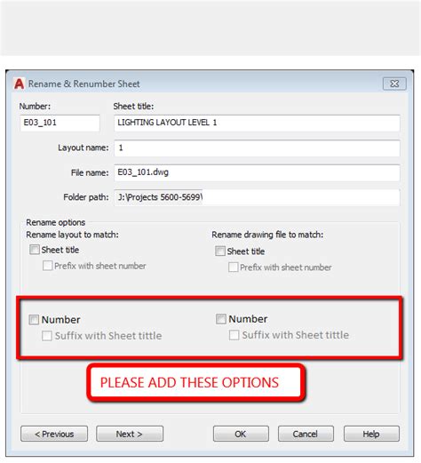 AutoCAD Rename Renumber Sheet Sheet Set Manager New Options Autodesk Community
