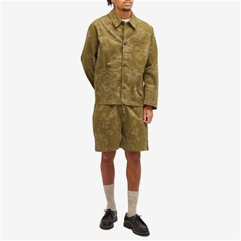 Ymc Men S Print Shorts In Olive Floral Ymc
