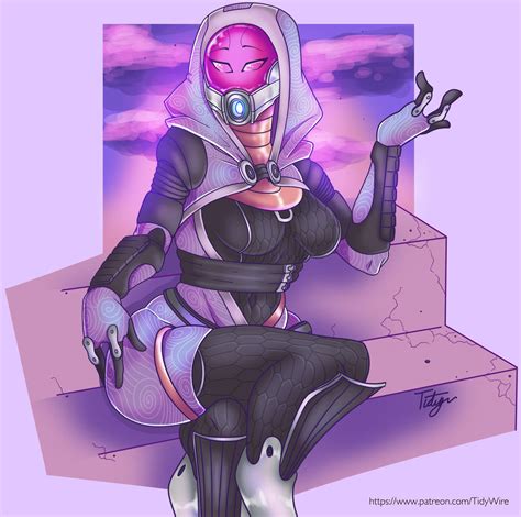 January Patreon Pinup Winner Tali Zorah By Tidywire On Deviantart