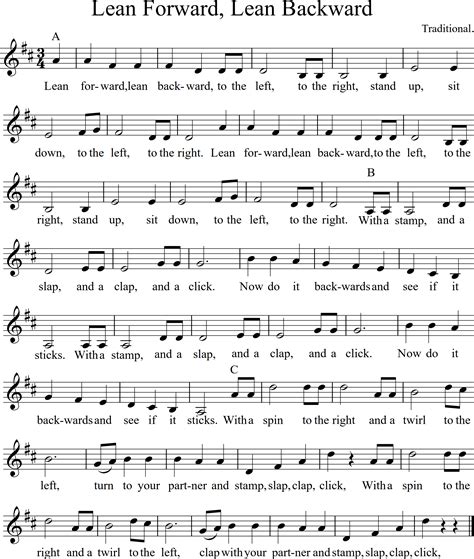 Song For Learning Lean Forward Deborah Smith Music