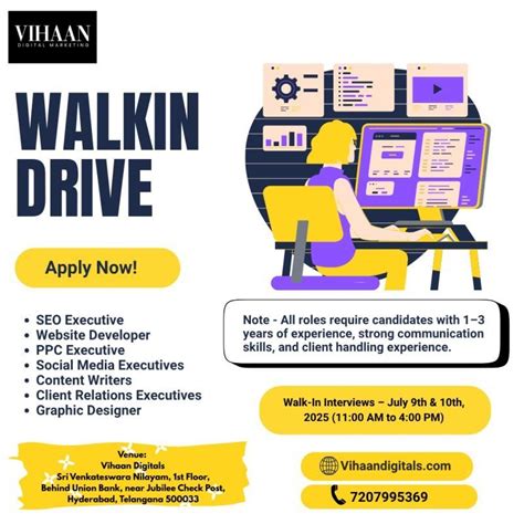 Walkindrive Hyderabadjobs Digitalmarketingjobs Hiringnow Seojobs Contentwriterjobs