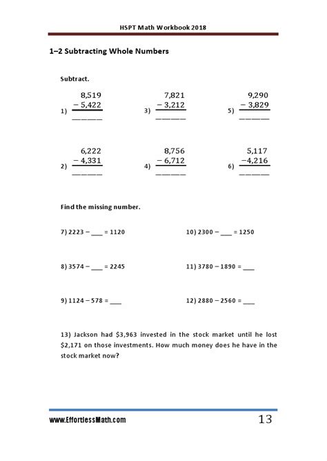 Hspt Math Workbook 2018 The Most Comprehensive Review For The Math