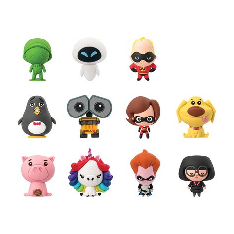Disney Pixar Series 8 3d Foam Figural Keyring In Blind Bag