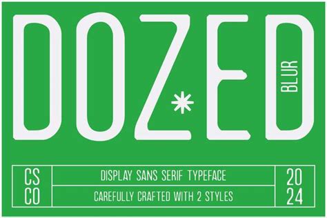 Dozed Blur Font Craftsupplyco Fontspace