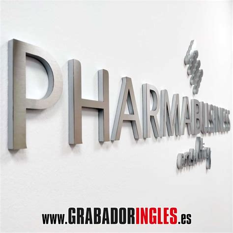 Letras de acero corpóreas Grabador Inglés Tienda online