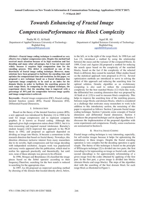 towards enhancing of fractal image compression performance via block