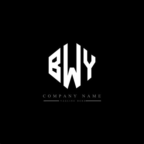 Bwy Letter Logo Design With Polygon Shape Bwy Polygon And Cube Shape