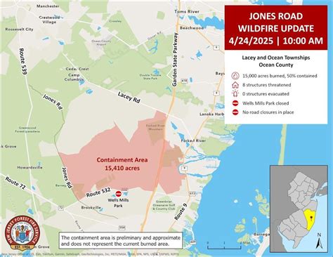 New Jersey Wildfire Mapped Flames Spread As Teen Is Accused Of Not