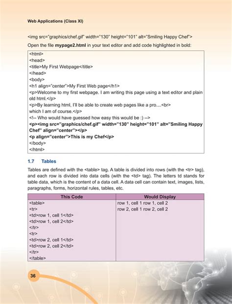 Web Application Class Xi Book 1 Pdf