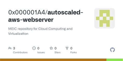 Github X A Autoscaled Aws Webserver Meic Repository For Cloud