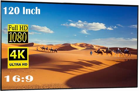 Bigasuo 120 Inch Projection Screen Video Projector Screen