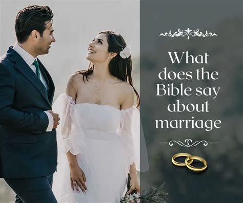 ¿qué Dice La Biblia Sobre El Matrimonio