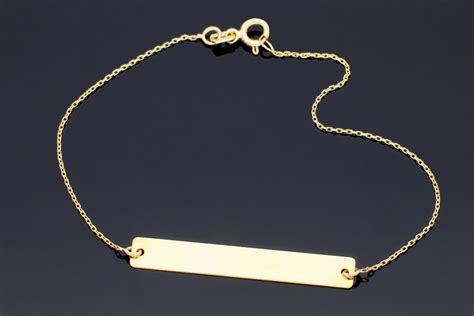 Bijuterii Aur Bratari Mobile Aur 14K Galben Placuta Personalizata Cu