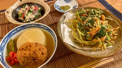 小海老のかき揚げとお豆腐 ほんの少し