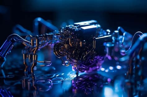 Premium Ai Image Blue Circuit Board Generative Ai