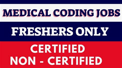 Medical Coding Freshers And Experience Freshersjob Medicalcodingjobs Medicaljobshub Youtube