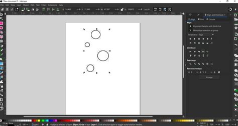 Possible Bugs In Align And Distribute Rinkscape
