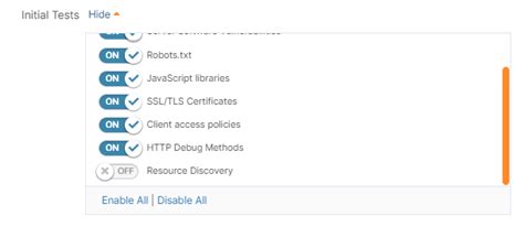 How To Configure The Website Scanner