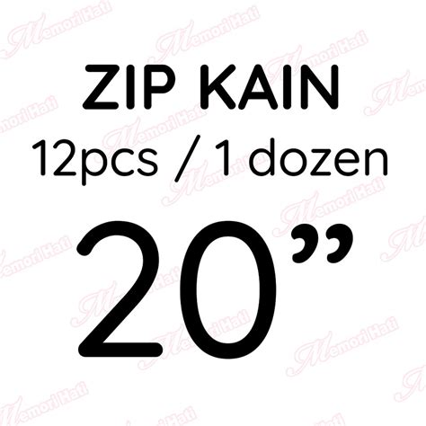 12pcs Zip Biasa Zip Kain Normal Zipper Size 8 10 12 14 16 18
