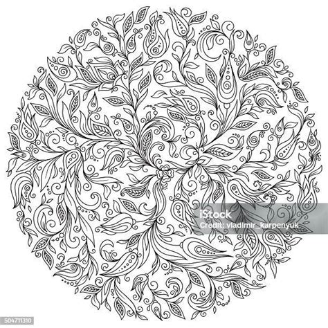 패턴 색칠놀이 예약 꽃 레트로 낙서 디자인 요소 0명에 대한 스톡 벡터 아트 및 기타 이미지 0명 꽃 식물 꽃무늬 Istock