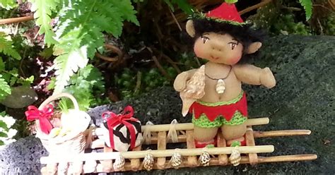 Magical Hawaiian Menehune Dolls Hee Holua Riding The Waves Of Pele