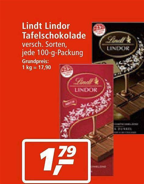 Lindt Lindor Tafelschokolade Angebot Bei Real Prospekte De