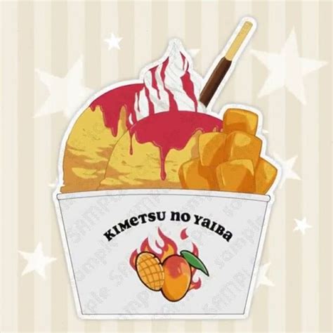 Kyojuro Rengoku Icecream Art Background Anime Slayer