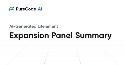 Create Clean Litelement Expansion Panel Summary Via Ai
