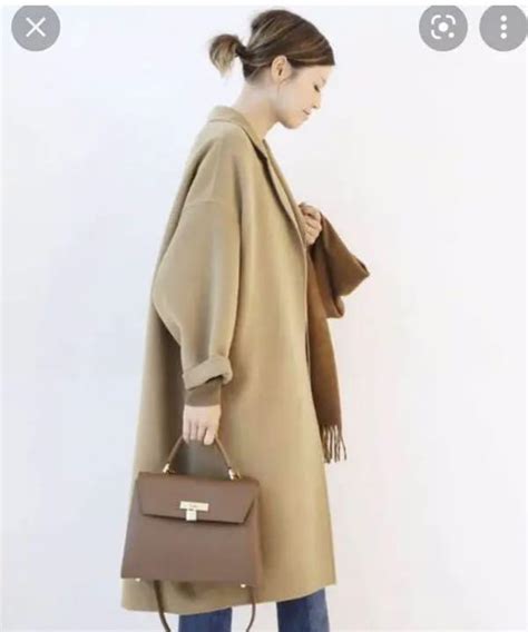 することに Deuxieme Classe ウールアンゴラリバーコート センチ