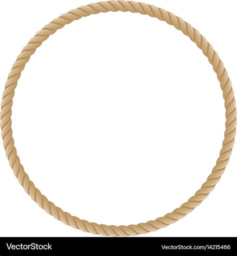 Round Marine Ropes Frame Royalty Free Vector Image