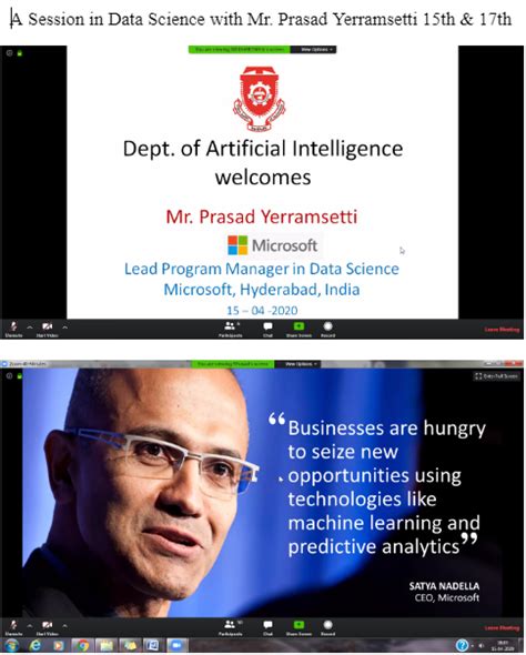 Guest Lecture On Data Science Vidya Jyothi Institute Of Technology