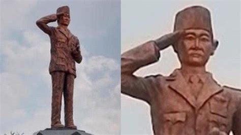 Sempat Diprotes Tak Mirip Patung Bung Karno Di Banyuasin Dibangun Lagi