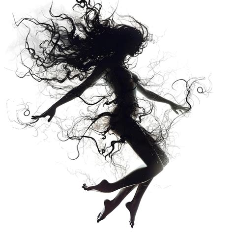 Beautiful Shadow Flare Shadow Nymph Isolated On White Background