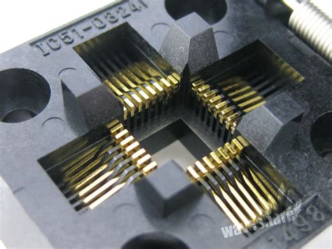 IC51 0324 1498 Yamaichi IC Test Burn In Socket For QFP32 TQFP32
