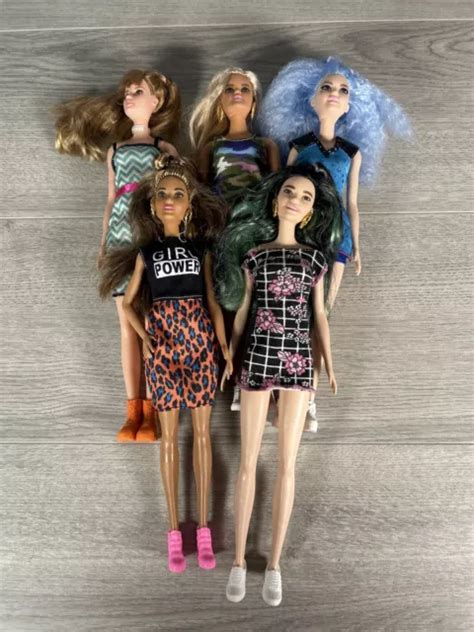 Barbie Doll Bundle Job Lot Barbie Extra Fashionista Redressed 5x Tall Curvy £2499 Picclick Uk