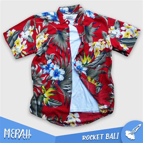 Jual Baju Pantai Casual Baju Pantai Pria Kemeja Pantai Kemeja Hawai Kemeja Motif Bunga