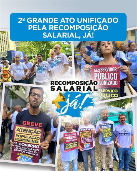 Fosperj Com O “movimento Recomposição Salarial Já” Realiza Ato Em