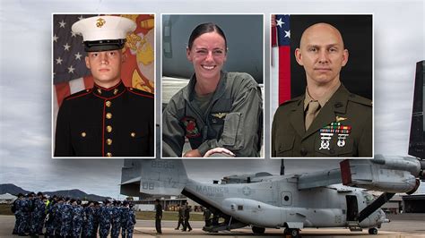 3 Us Marines Killed In Osprey Crash In Australia Have Been Identified