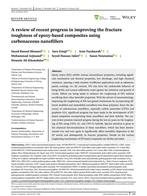 A Review Of Recent Progress In Improving The Fract Pdf Fracture