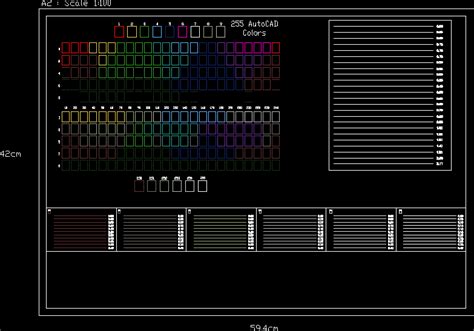Template For Testing The Plotter Printer In Autocad Cad Library