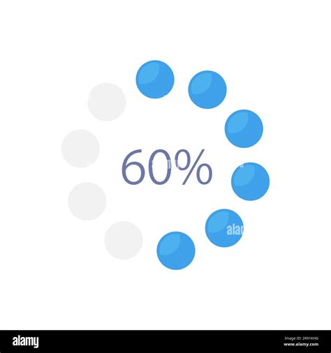 Circle Dot Pot Infographic Chart Design Template Stock Vector Image