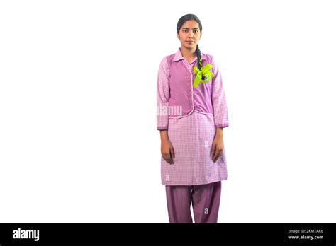 Rural Indian Village Girl Standing Cut Out Stock Images And Pictures Alamy