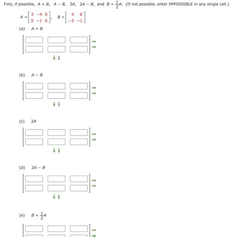 solved possible a b a−b 2a 2a−b and b 21a