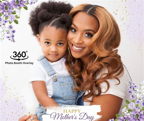 Mothers Day 360 Photo Booth Overlay Template 360 Photobooth Overlay