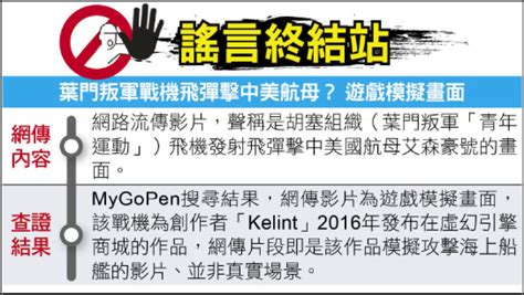 謠言終結站葉門叛軍戰機飛彈擊中美航母 遊戲模擬畫面 國際 自由時報電子報