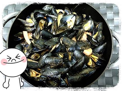 白酒煮藍青口食譜做法 josearfung的Cook1Cook食譜分享