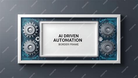 3d Ai Driven Automation Border Frame Concept As A Clean Border Frame
