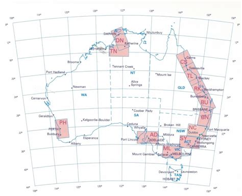 Australian Vnc Visual Navigation Charts Downunder Pilot Shop Australia