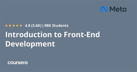 Introduction To Front End Development Coursya