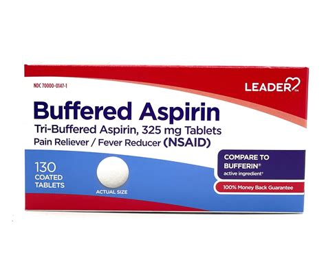 Buffered Aspirin 325mg 130 Tablets First Pharmacy
